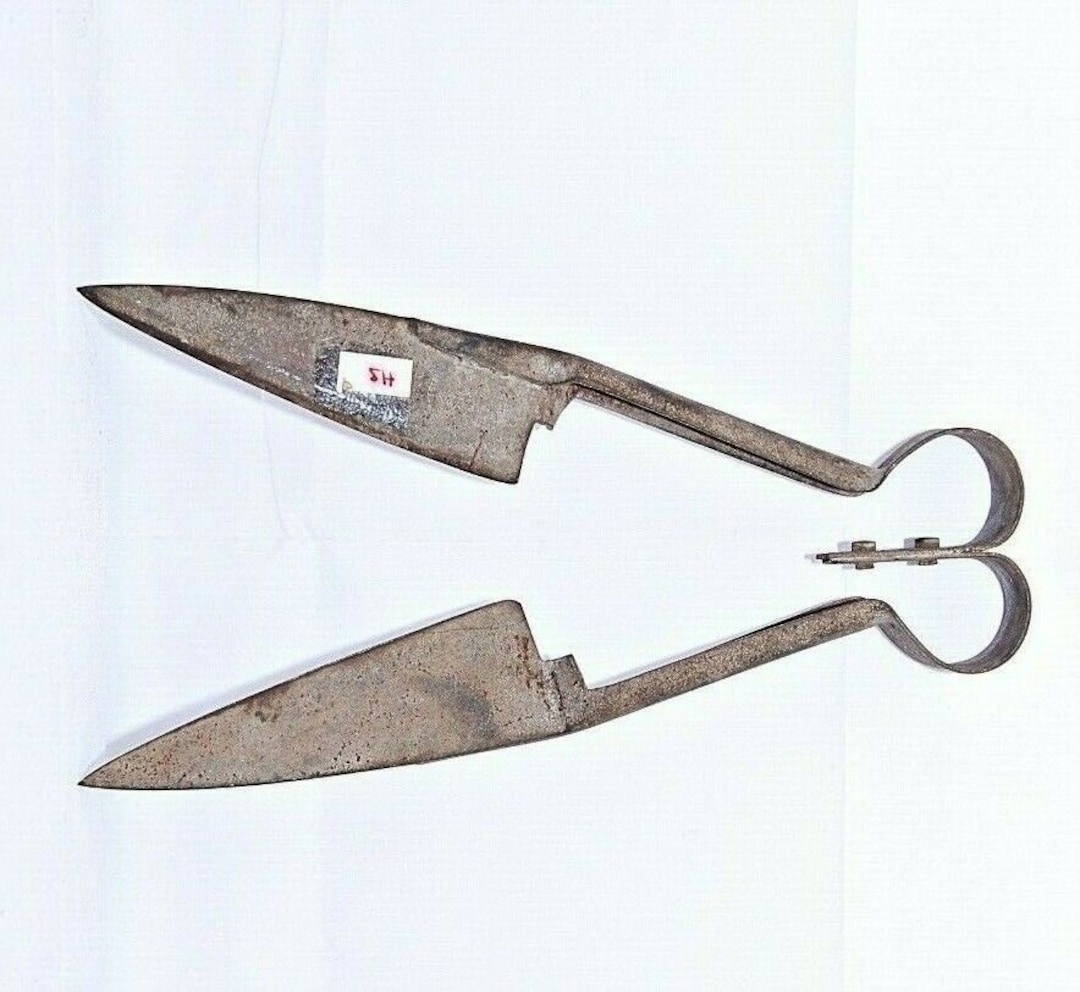 Antique Old Sheep Goat Shears Farm Tool Cast Steel Scissors Wool ...