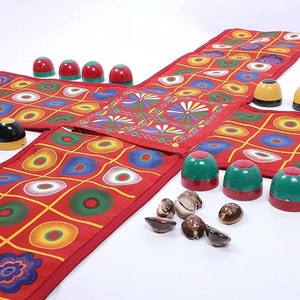 Traditional Chausar Chopad Parcheesi Board Game for Family Fun, Pagade ...