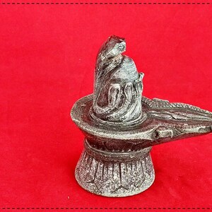 Vintage Old Black Marble Stone Lord Shiva Lingam Shivling Statue ...
