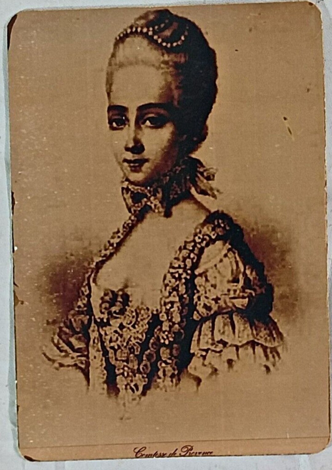 Comtesse De Provence Princess of France Old Picture Postcard Printed in ...
