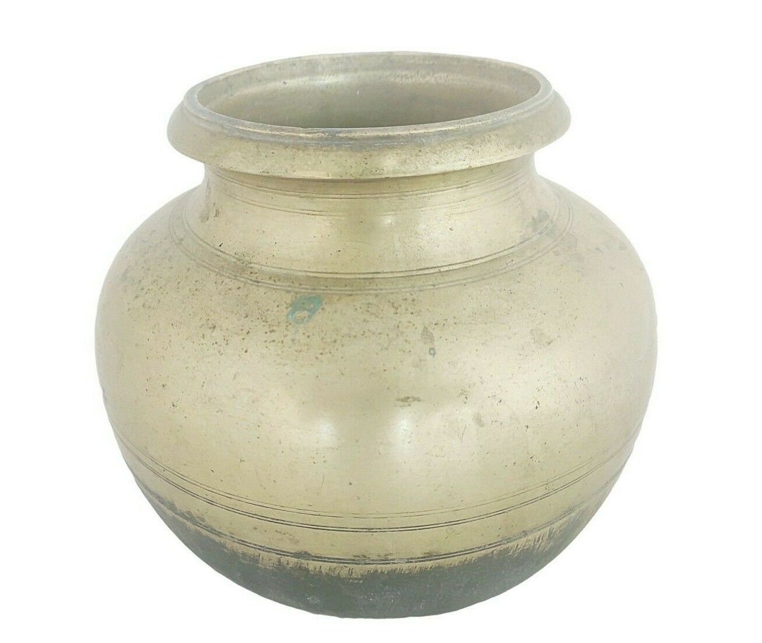 Vintage Brass Matka Pot | Indian Heritage Water Vessel, Boho Decor - Etsy