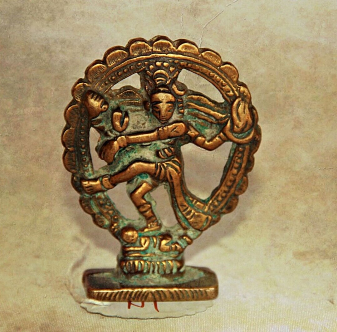 3 Old Vintage Brass Dancing Lord Shiva Natraj Statue Collectible Idol ...