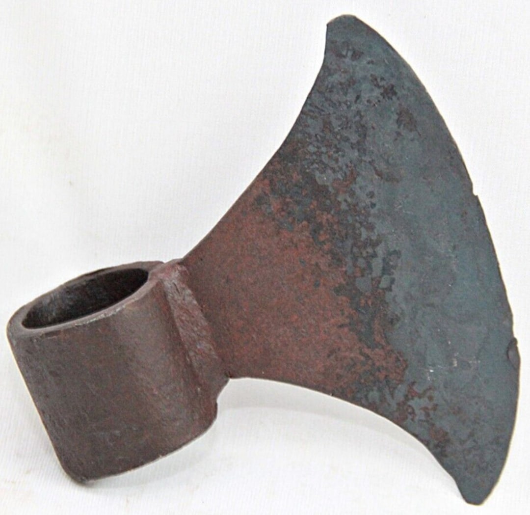 Vintage Tribal Iron Axe Hand Forged Hatchet From India Unique Salvage ...