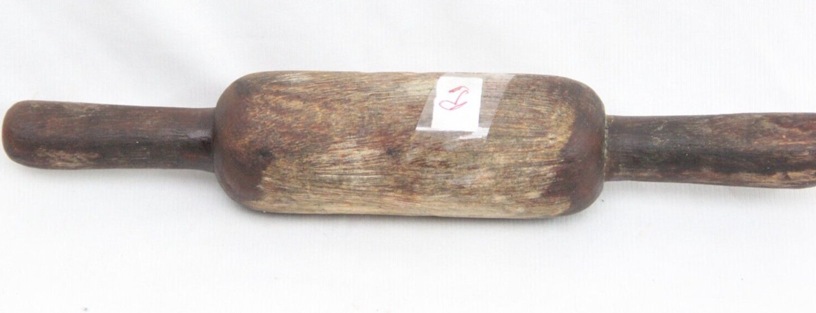 Old Antique Wooden Painted Chapati Rolling Pin Belan Velan Kitchen Tool ...
