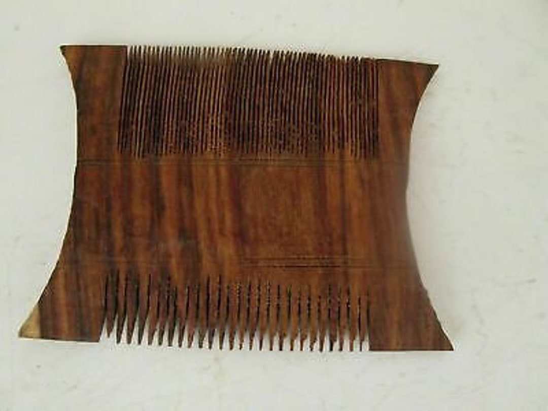 Vintage Wooden Tribal Lady Hair Comb Unique Handcrafted Shape From ...