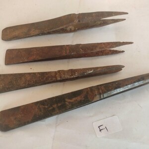 Rare Old Vintage Iron Tweezers Tong Pincer Collectible Tool for ...