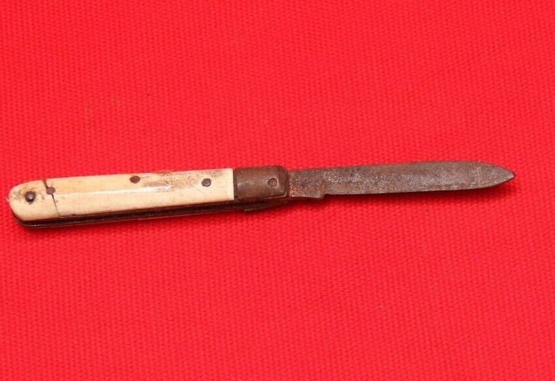 Old Vintage Small Iron Blade Folding Pocket Knife Collectible H8 - Etsy