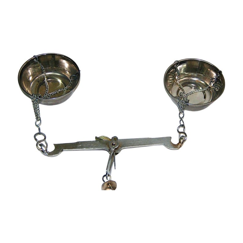 Vintage Handmade Iron Balance Scale (tarazu) - Indian Collectible Decor ...