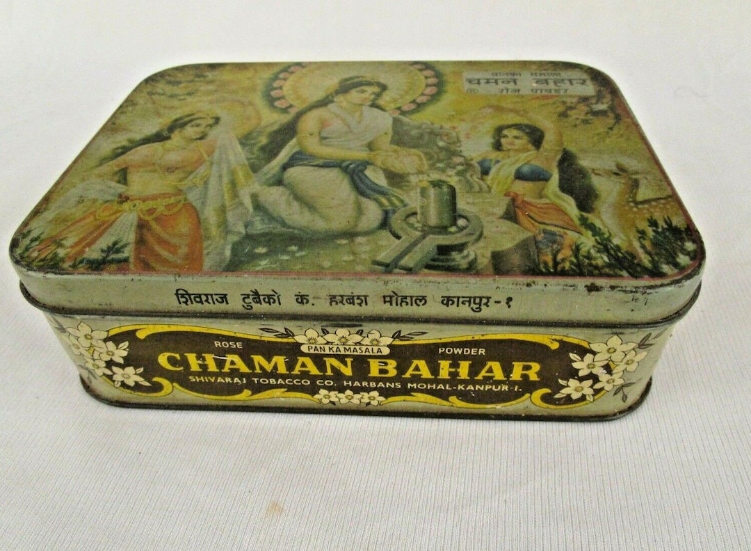 Old Vintage Chaman Bahar Pan Masala Tin Box | Collectible Indian ...