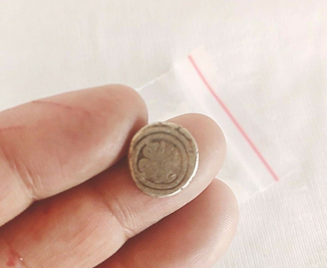 Original Antique Islamic Mughal Metal Coin India, Rare Historical ...