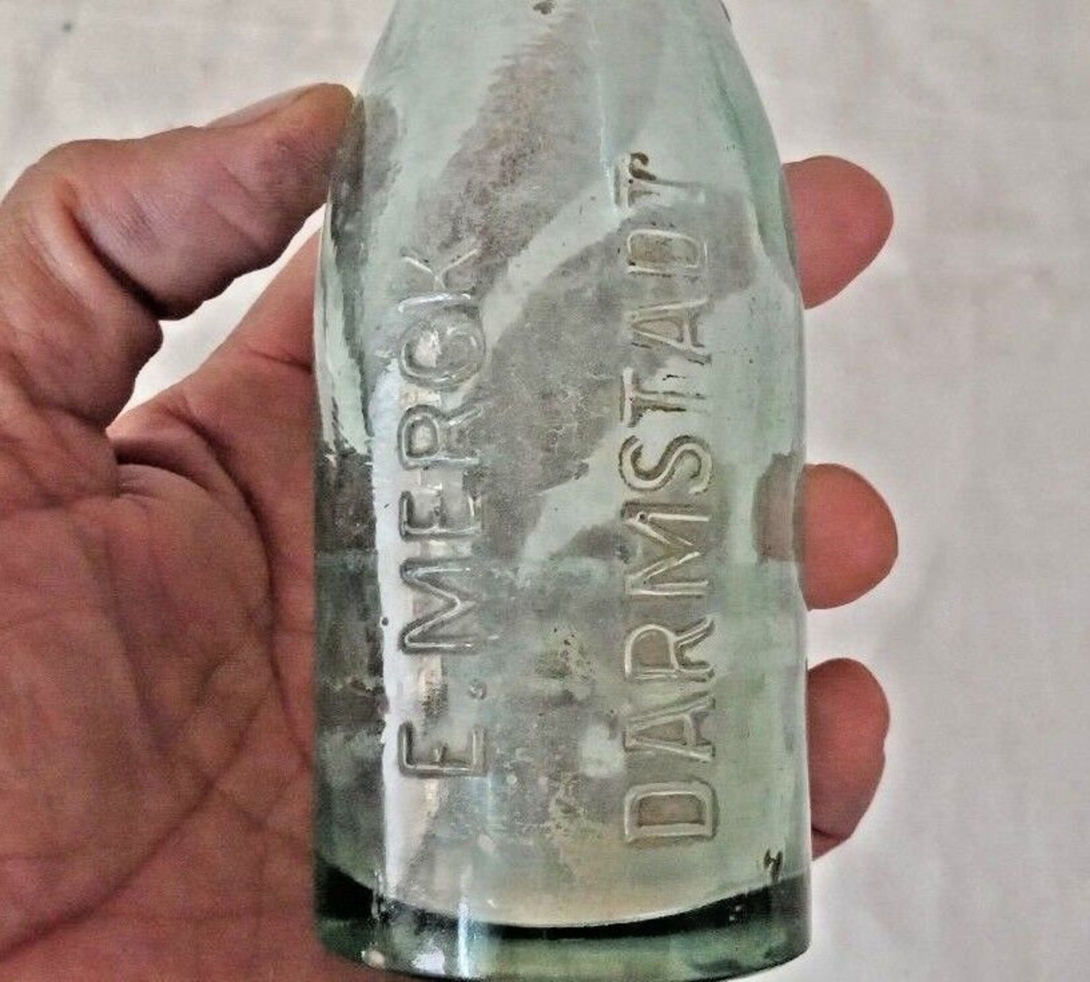 Antique German E. Merck Porcelain Bottle Stopper Vintage Darmstadt ...