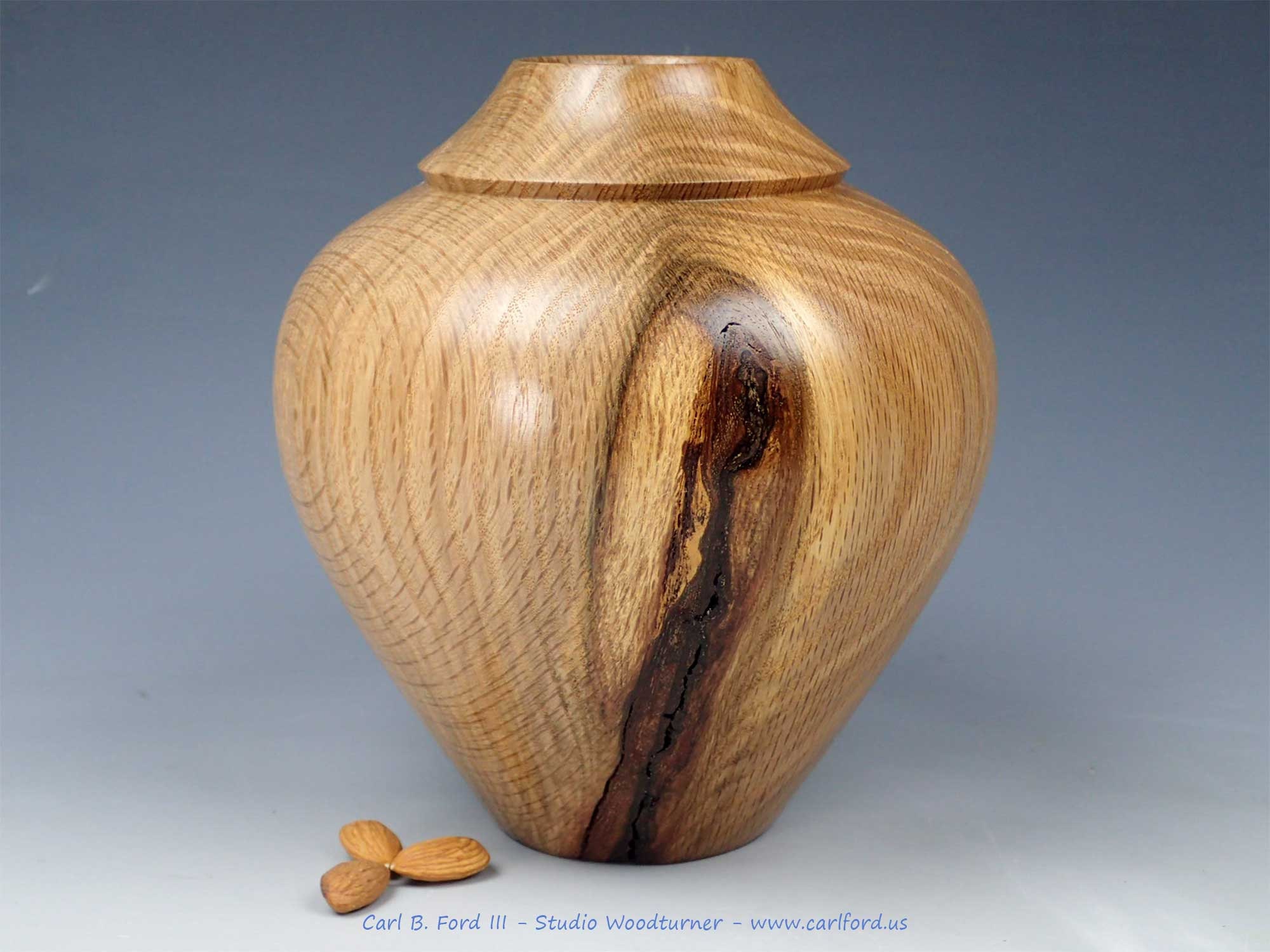 Rustic White Oak Vase, Turned White Oak Wood, 6-1/2 Wide, 6-3/4 Tall - Etsy