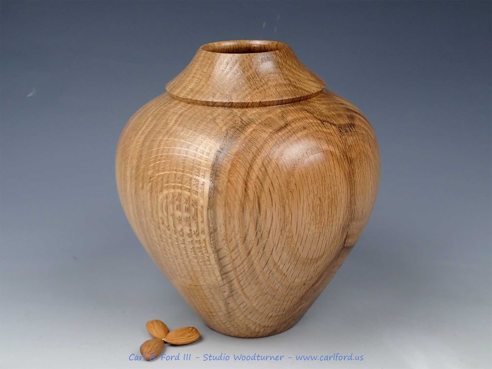 Rustic White Oak Vase, Turned White Oak Wood, 6-1/2 Wide, 6-3/4 Tall - Etsy