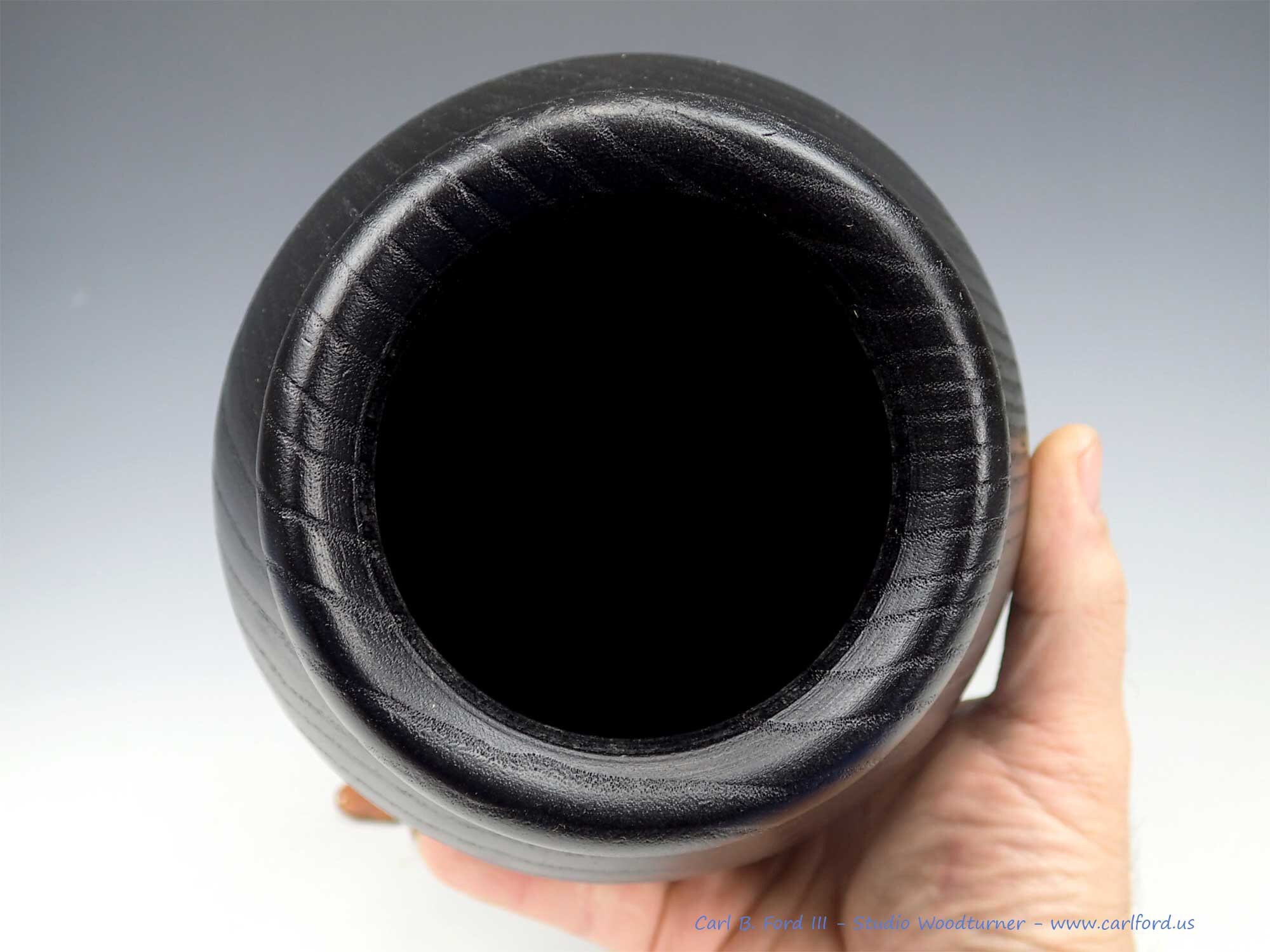 Black Beauty Ash Hollow Form Vessel - Hand Turned Wood Art - Etsy