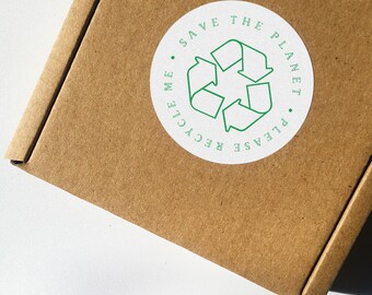 Please Recycle Stickers | Etsy UK