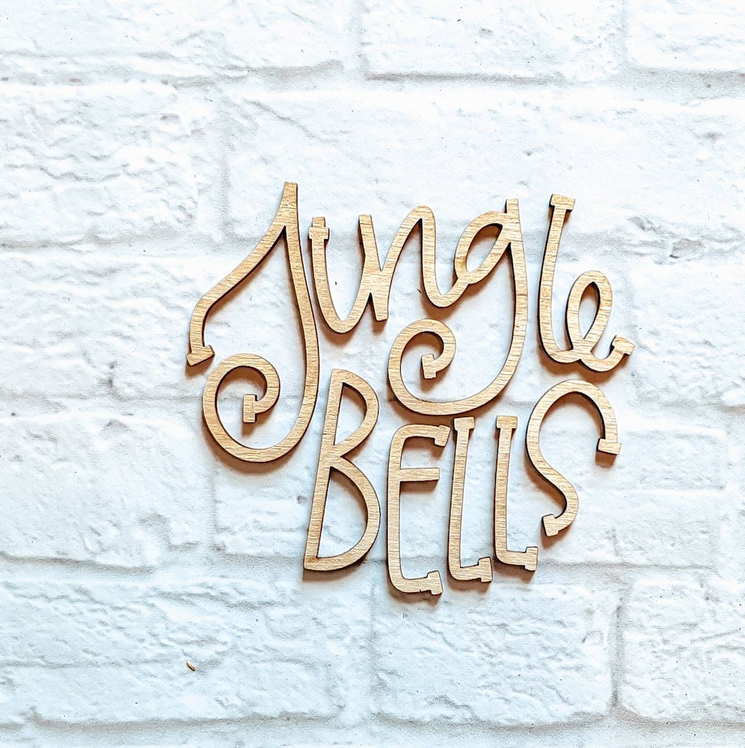 JINGLE BELLS Set - Various Sizes - Wooden Blanks- Wooden Shapes - Laser ...