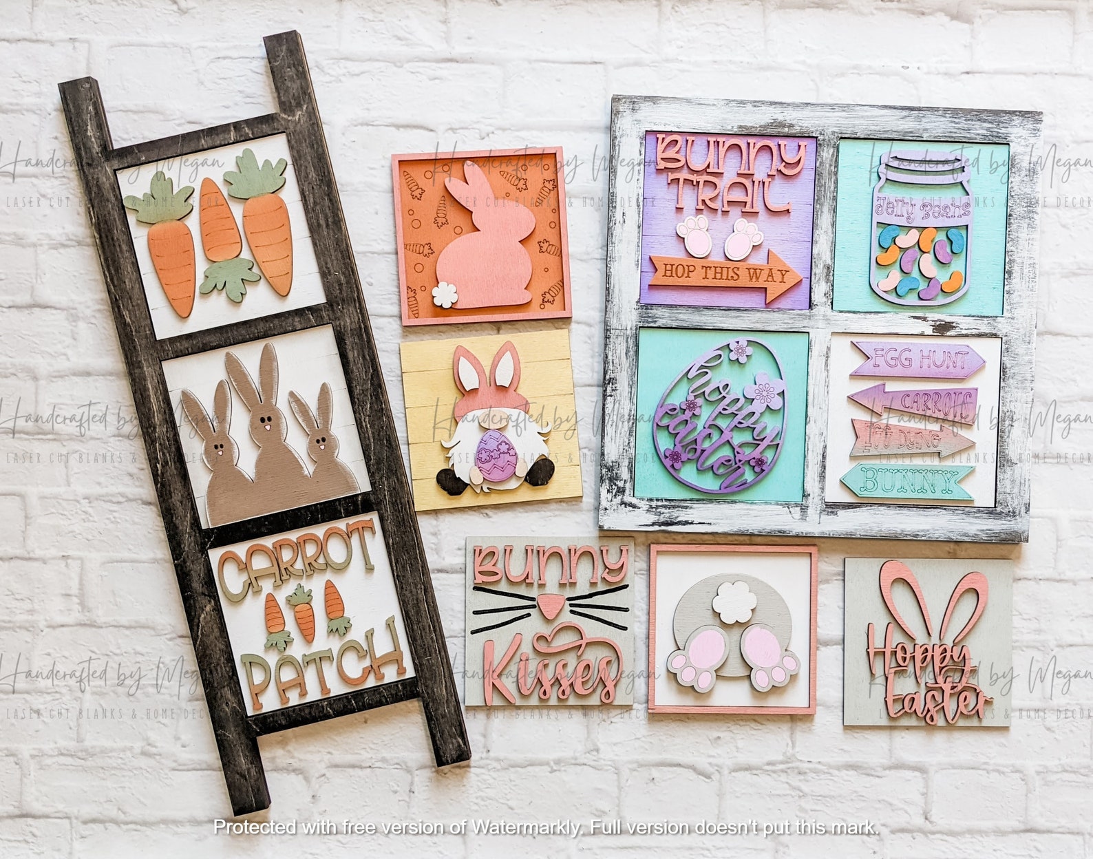 Easter Leaning Ladder Interchangeable Ladder Decorative - Etsy