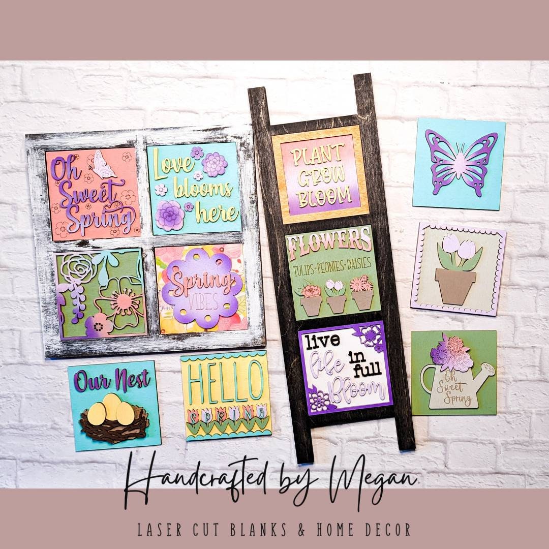 Spring Interchangeable Inserts Ladder Inserts Leaning - Etsy