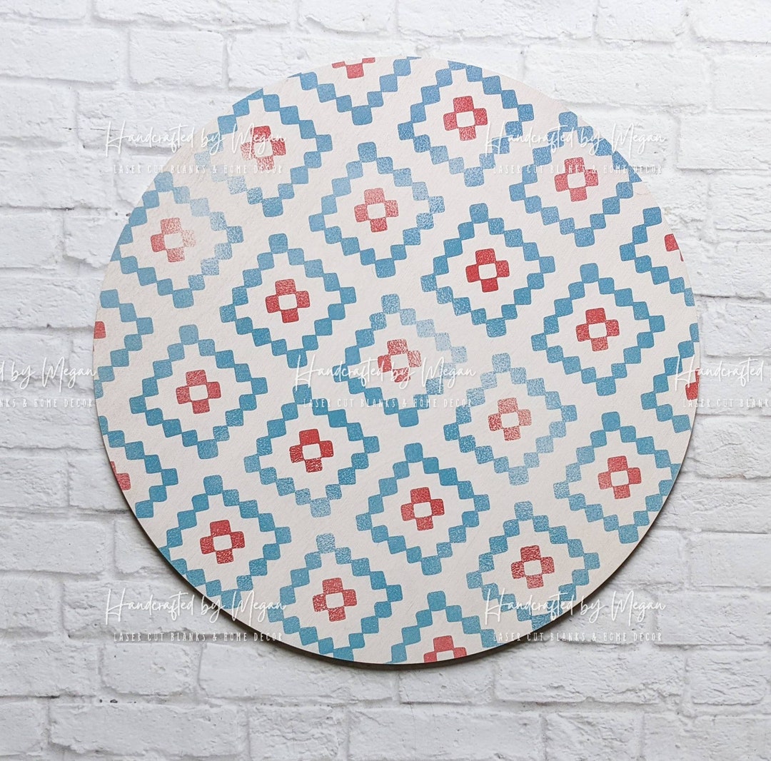 Patterned Circle Sign Backer Printed Backer Unfinished - Etsy