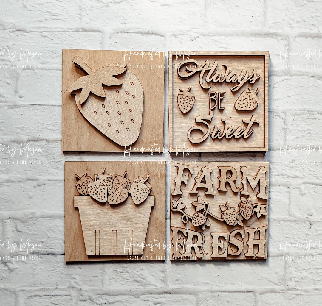 Strawberry Ladder - Ladder Inserts - Leaning Ladder - Wood Ladder ...