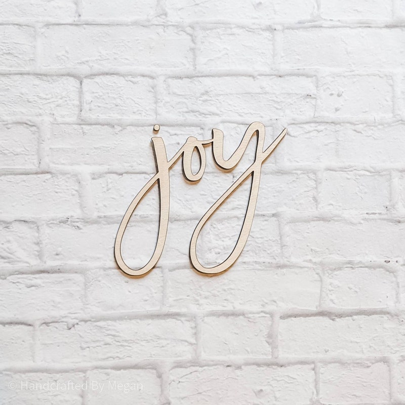 Joy Word - Etsy