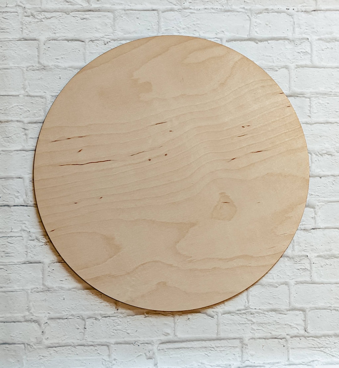CIRCLE SHAPE Unfinished 1/4" Wood - Various Sizes - Wooden Blanks ...
