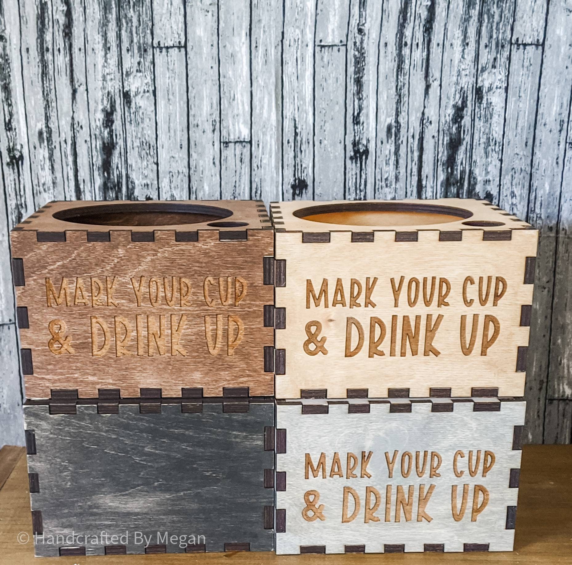 Solo cup holder Laser Cut Painted Farmhouse Decor | Etsy