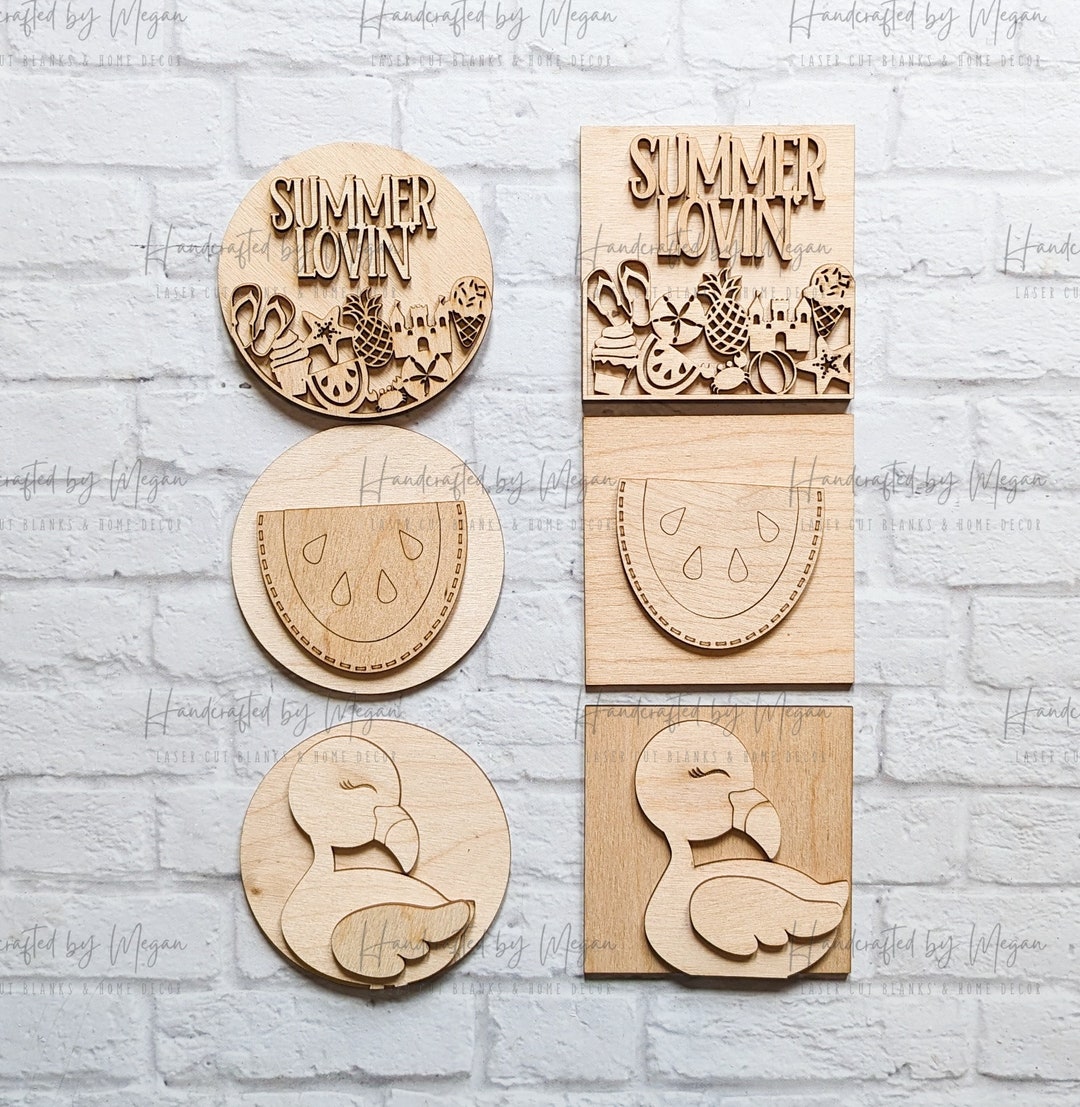 Summer Holiday Ladder - Easy Ladder Inserts - Leaning Ladder - Wood ...