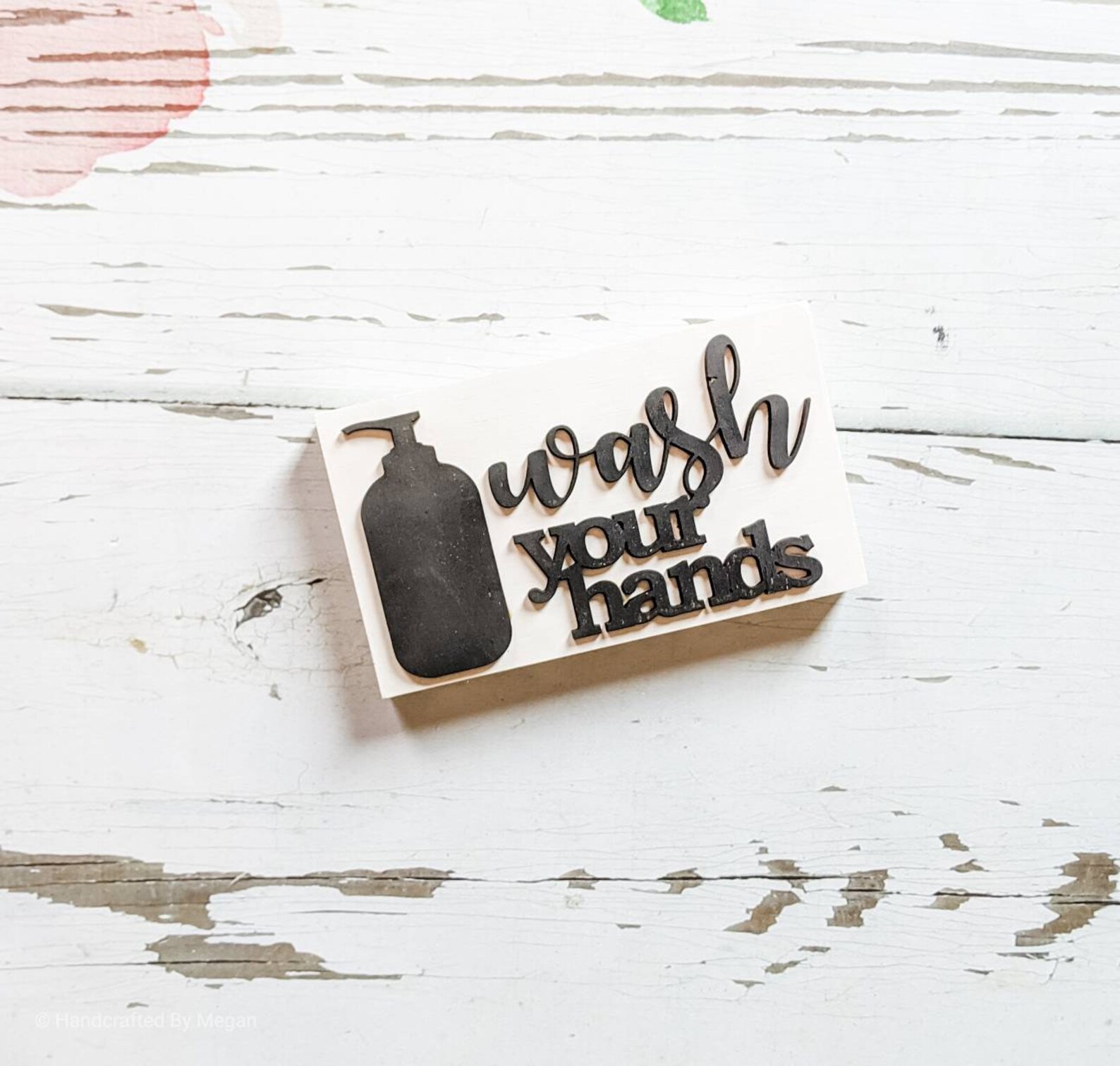 WASH YOUR HANDS Unfinished 1/8 Wood Wooden Blanks | Etsy