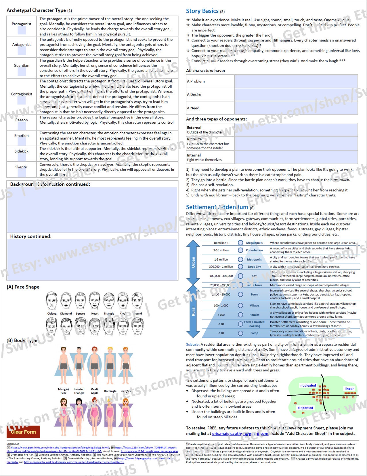 CHARACTER DEVELOPMENT SHEET, Writers, Writing, Tool, Character Building ...