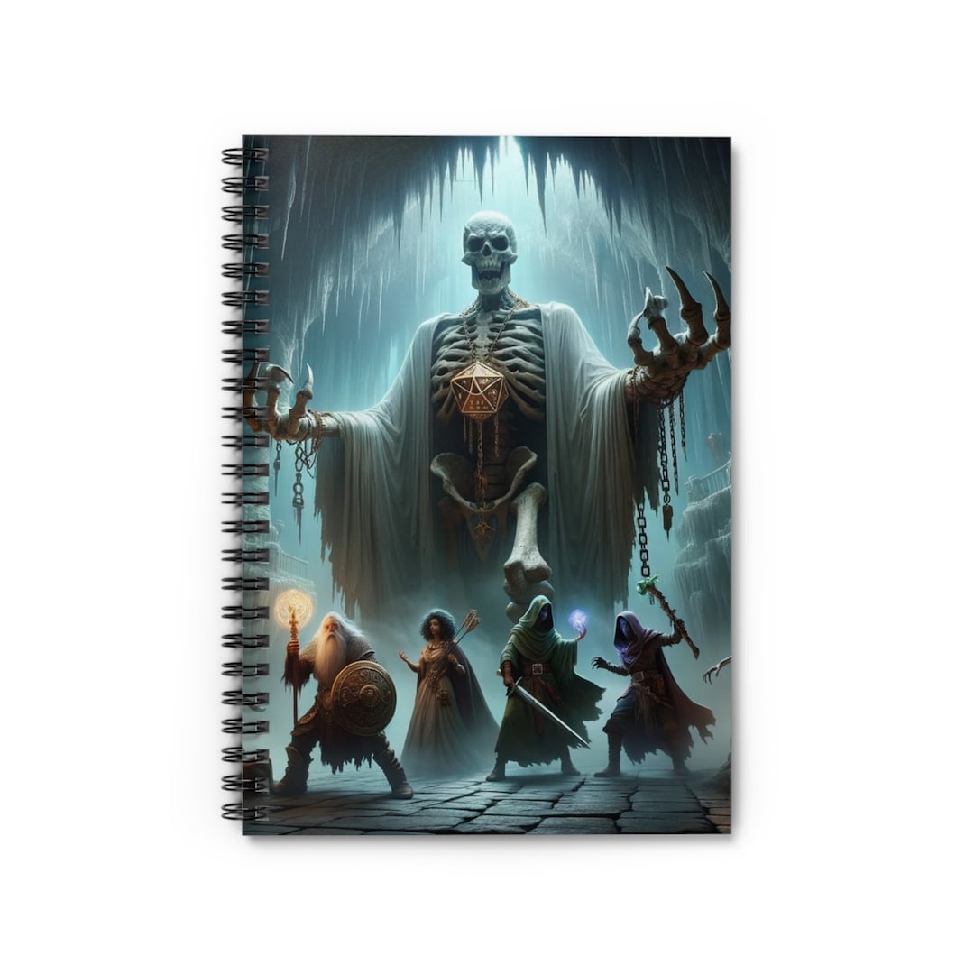 Skeleton, D&D, Fighter, Lich, Phylactery, Spiral Notebook - Ruled Line ...