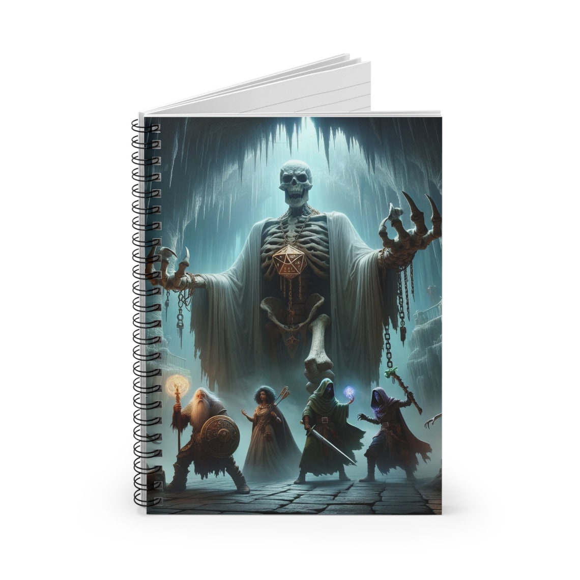 Skeleton, D&D, Fighter, Lich, Phylactery, Spiral Notebook - Ruled Line ...