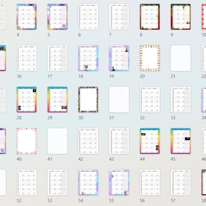 School Calendar Planner for Girls, Fun Themes, Color Pages, 5-subject ...