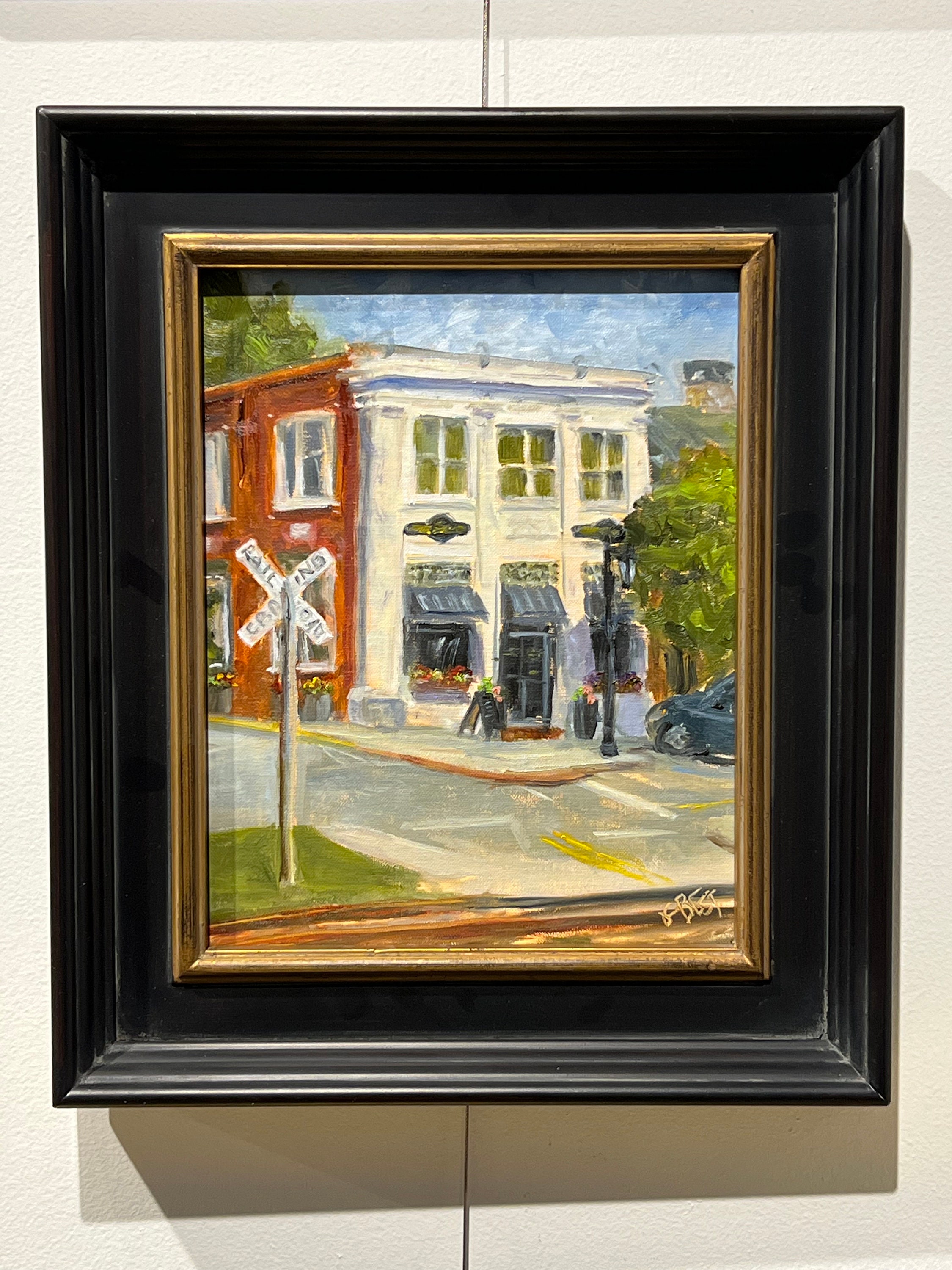 Historic Downtown Oil Painting, Blue Ridge, Georgia, Building, Railroad ...