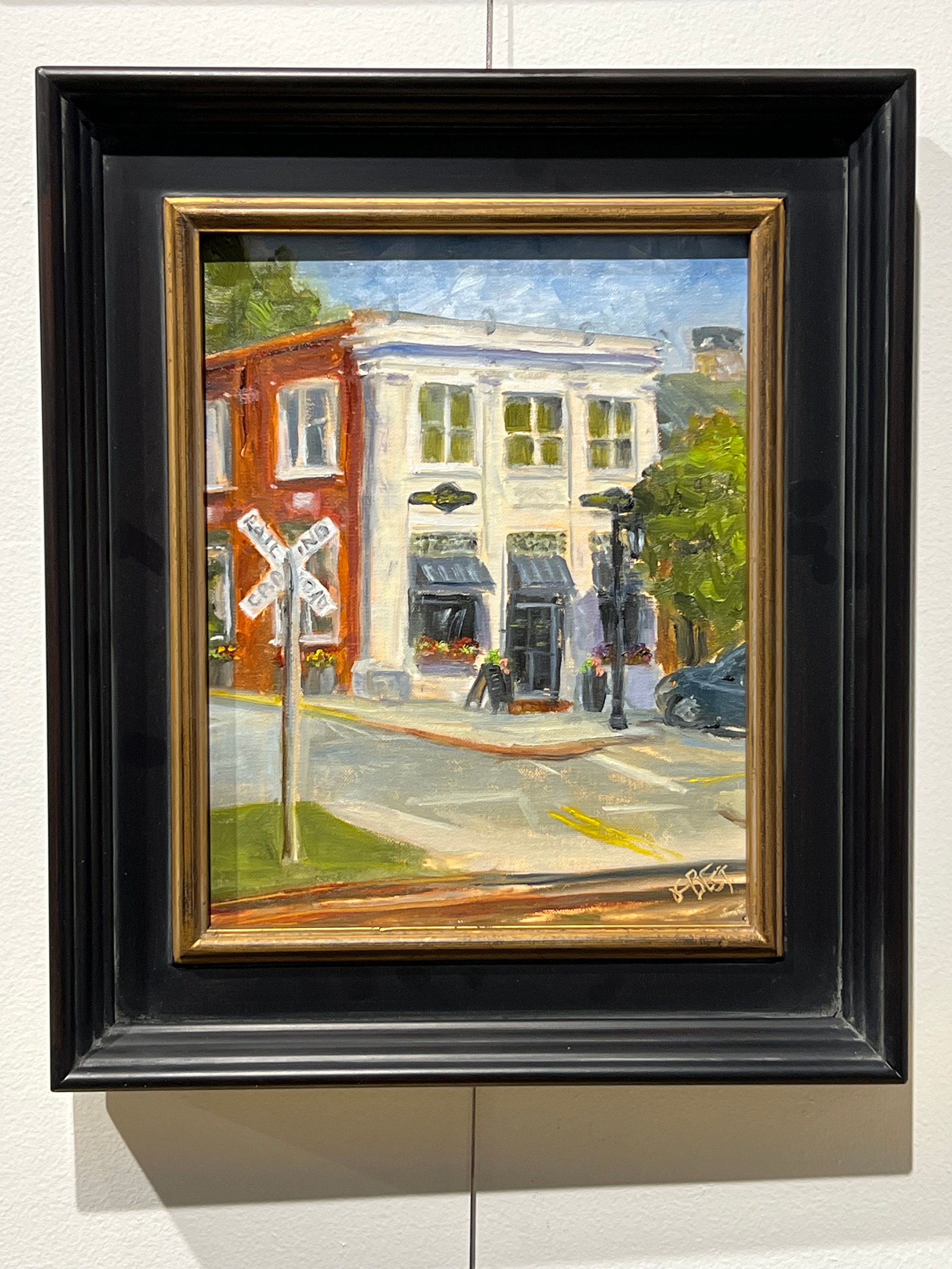 Historic Downtown Oil Painting, Blue Ridge, Georgia, Building, Railroad ...