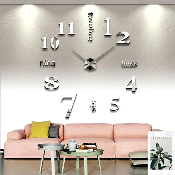 Clock Wall Decal - Etsy