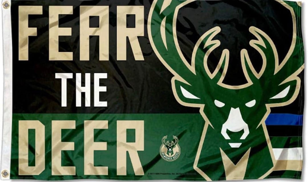 Milwaukee Bucks FEAR THE DEER 3x5 Flags - Etsy