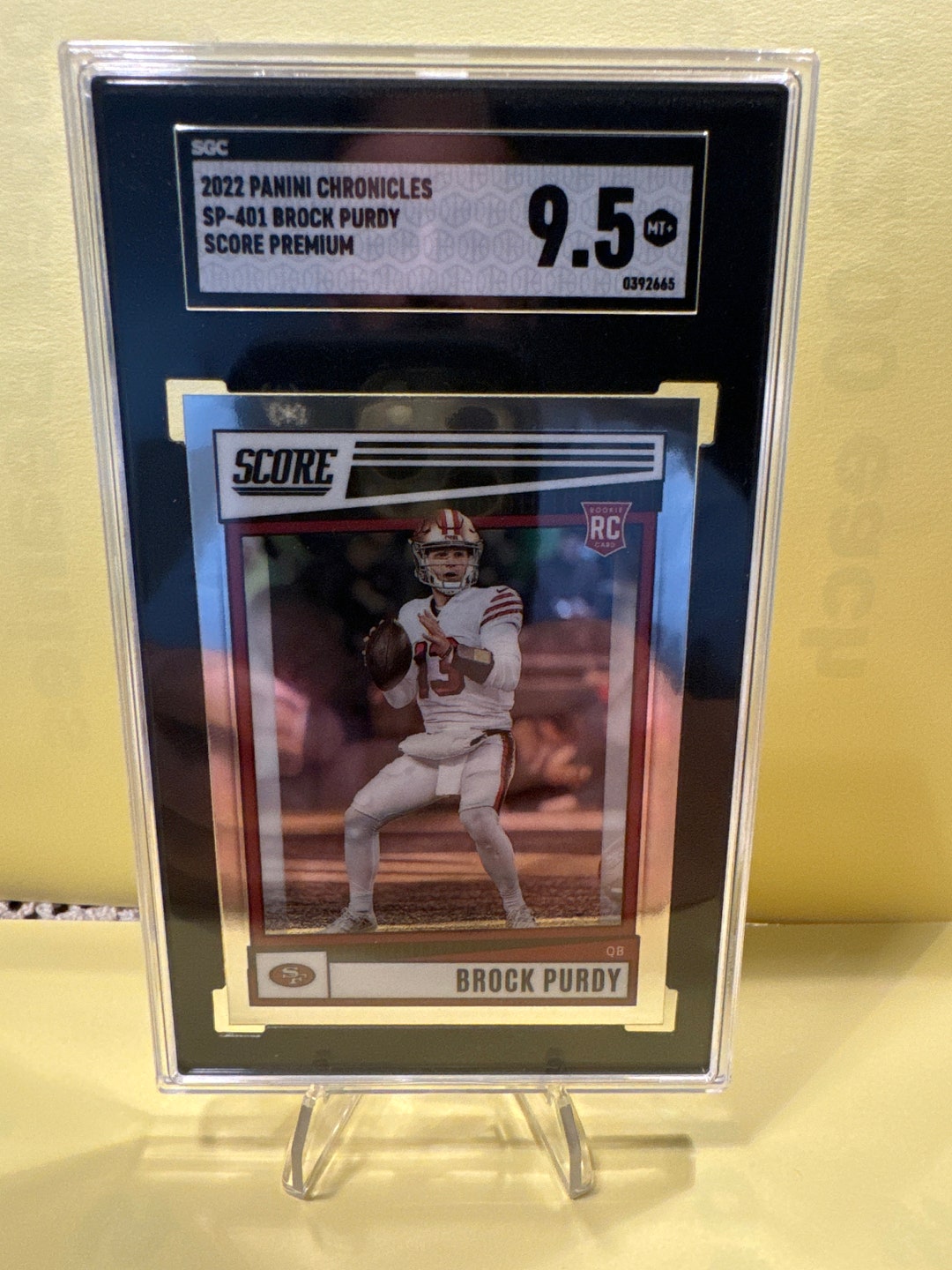 Brock Purdy 2022 Panini Chronicles Rookie Card SP-401 Score Premium SGC ...