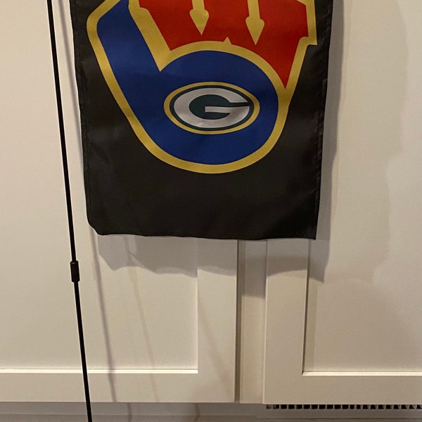 Packers Brewers Badgers Bucks Flag - Etsy
