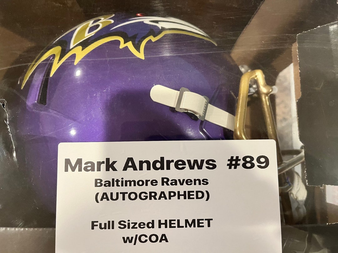 Mark Andrews 89 AUTOGRAPHED Baltimore Ravens Full Size Replica Speed ...