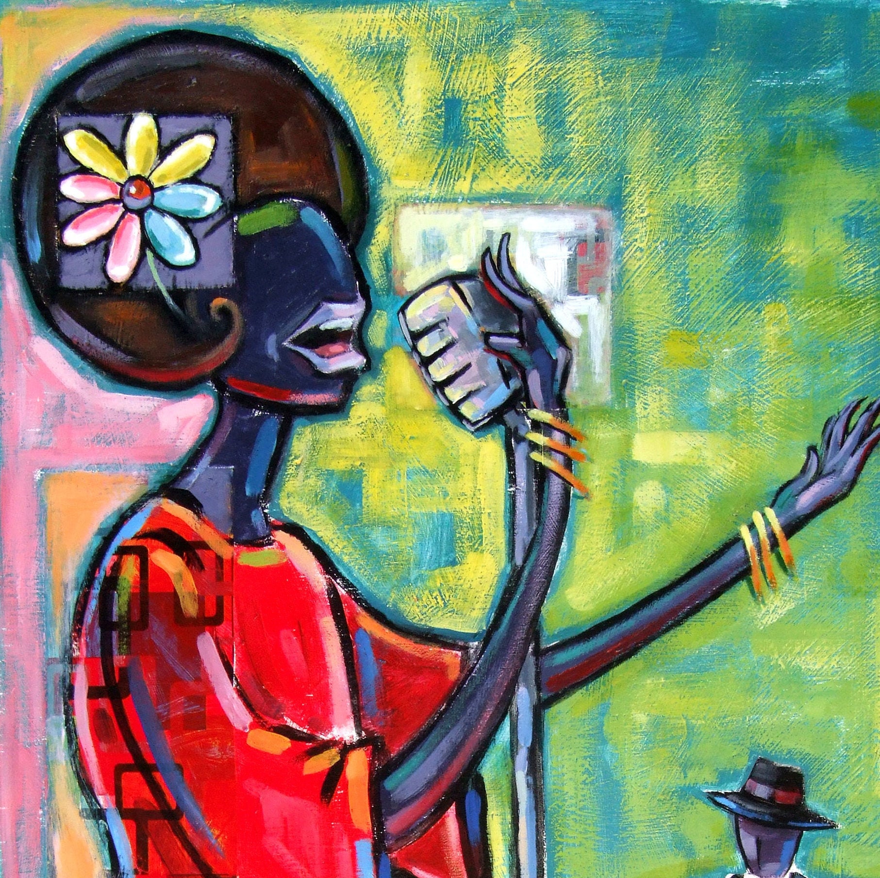 Jazz Singer Art Print - Etsy