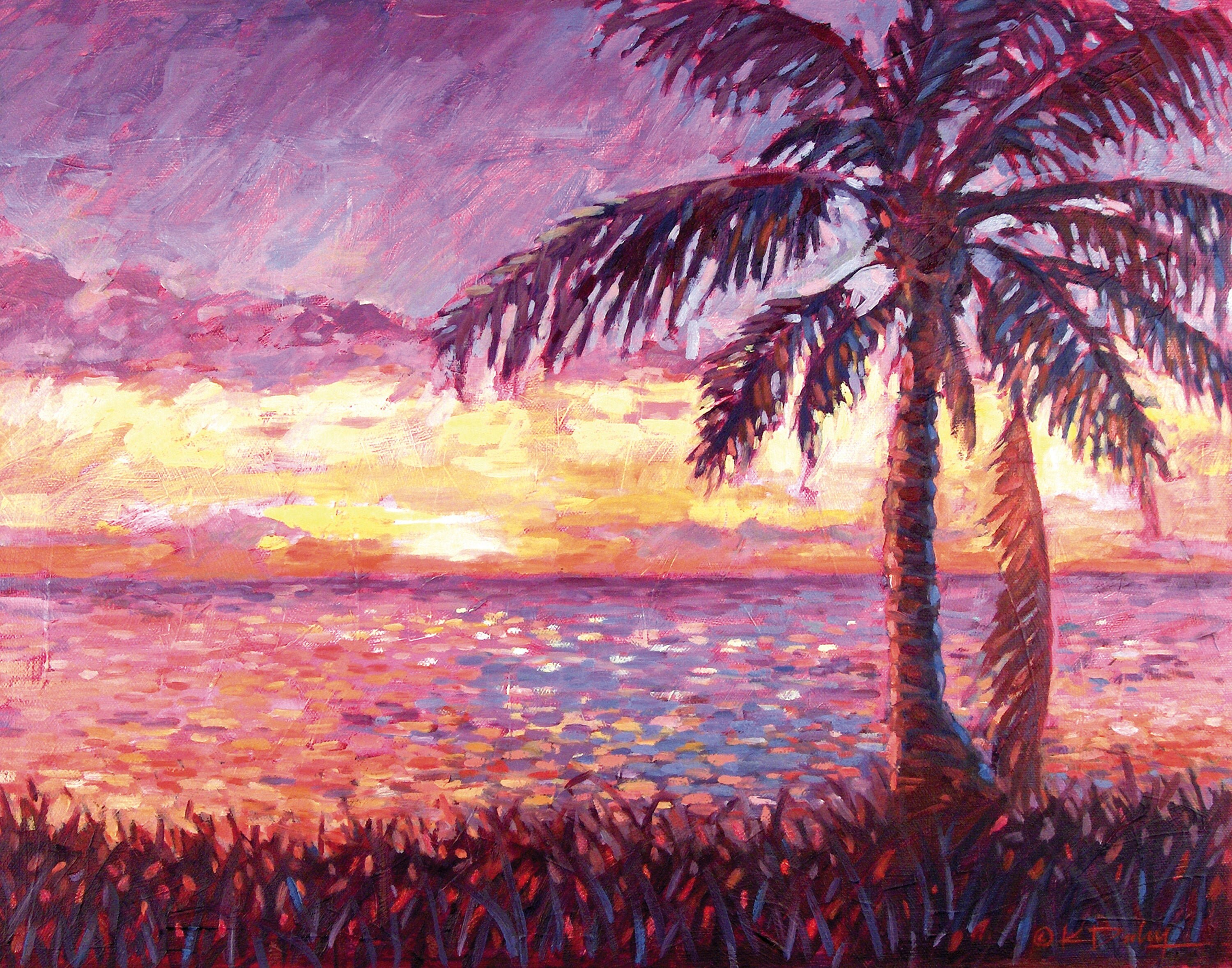 Sunset Beach Wall Art Print - Etsy