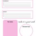 Pink Daily Planner - Printable/downloadable - Etsy