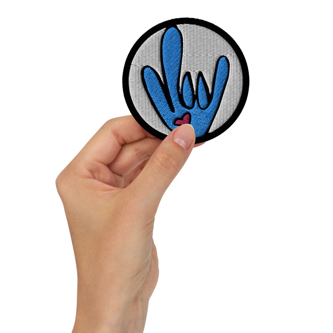 ASL I Love You Embroidered Patches - Etsy