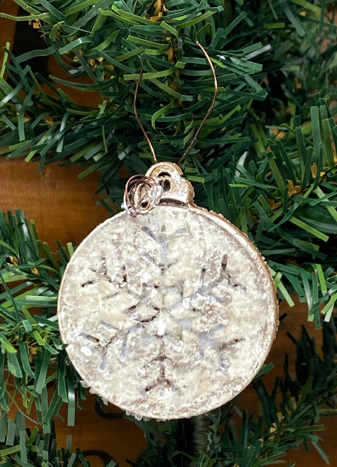 Set of 5 Cinnamon Salt Dough Snowflake Winter Christmas Ornies - Etsy