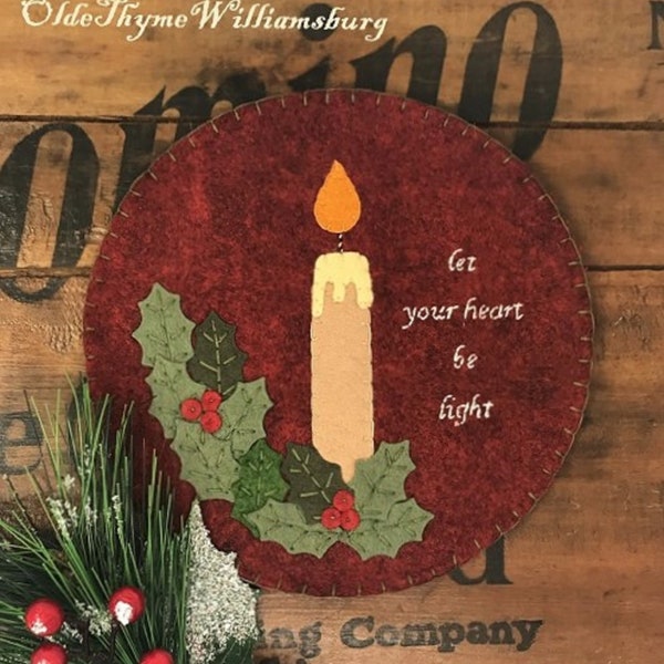 Primitive Candle Mat - Etsy