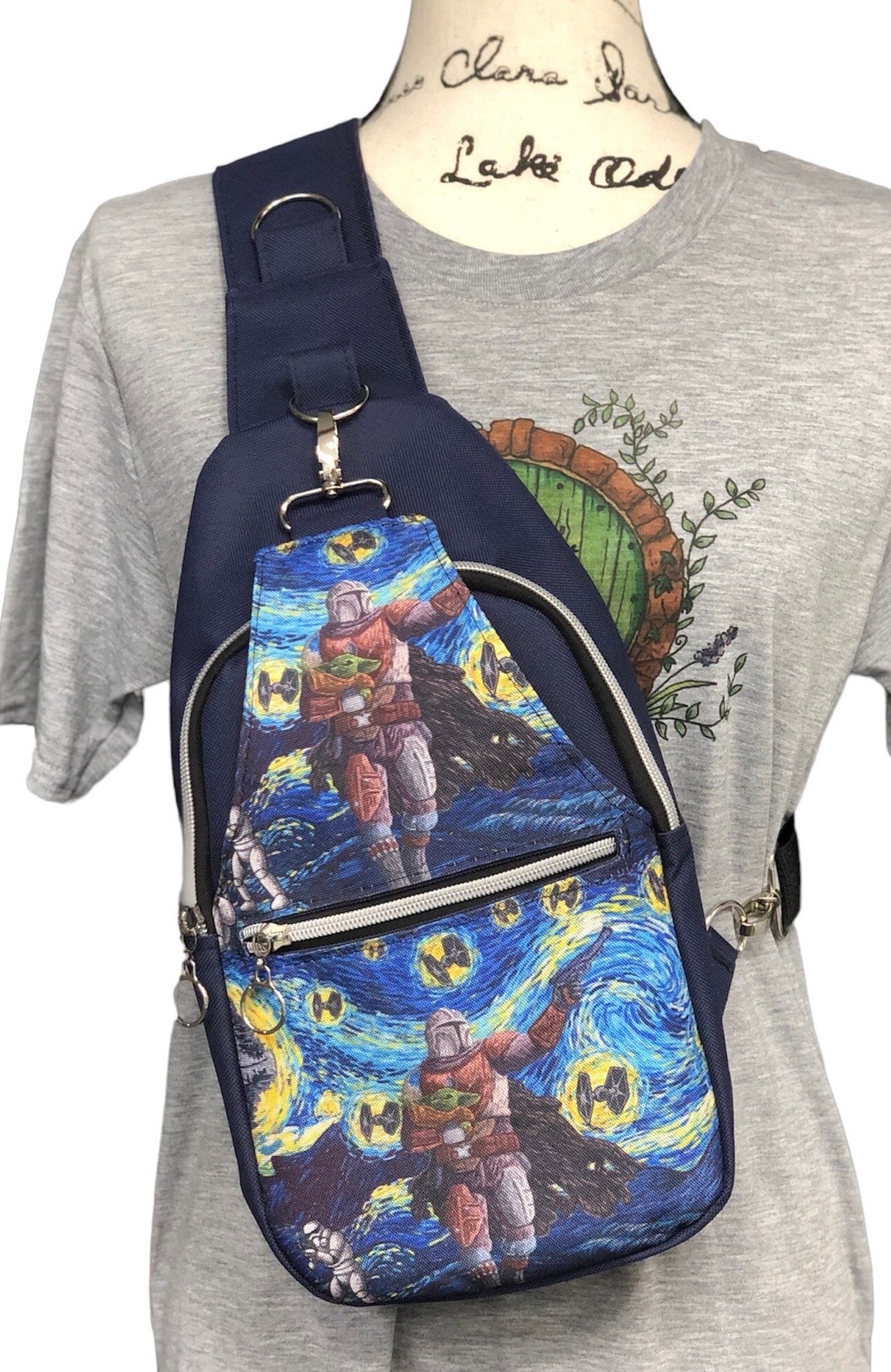 Fun Retro Sling Featuring Front Panel of Mando Starry Night. Tons of ...