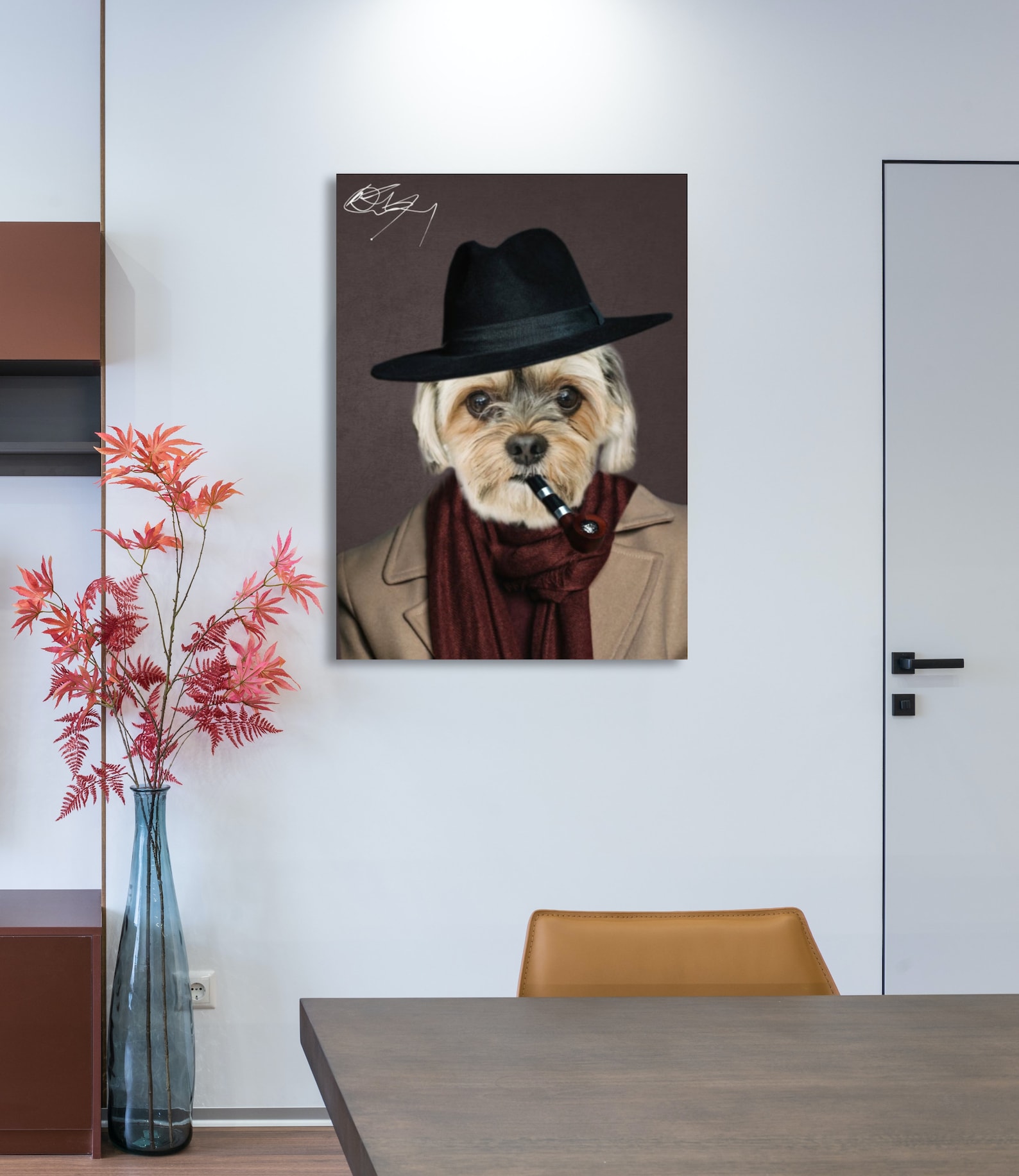 Custom Dog Portrait . Custom Mafia Dog in Suit Portrait . | Etsy