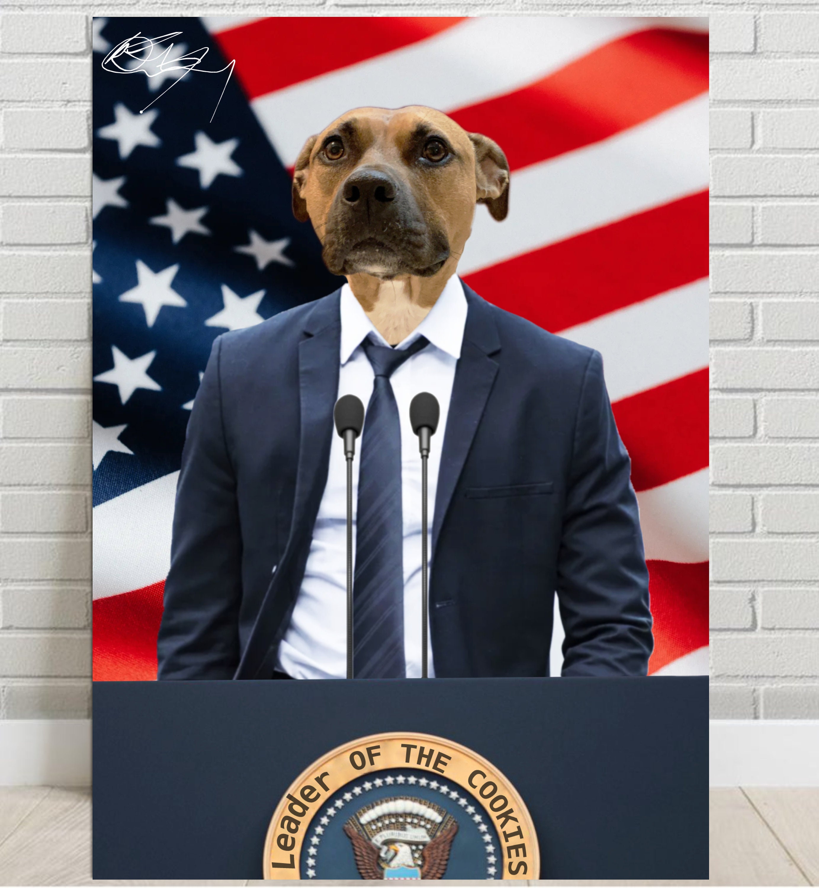Custom Dog Portrait - the President - Digital Download - Renaissance ...