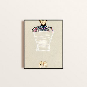 Model Minority Straitjacket Art Print - Multi | Colored Pencil | Asian ...
